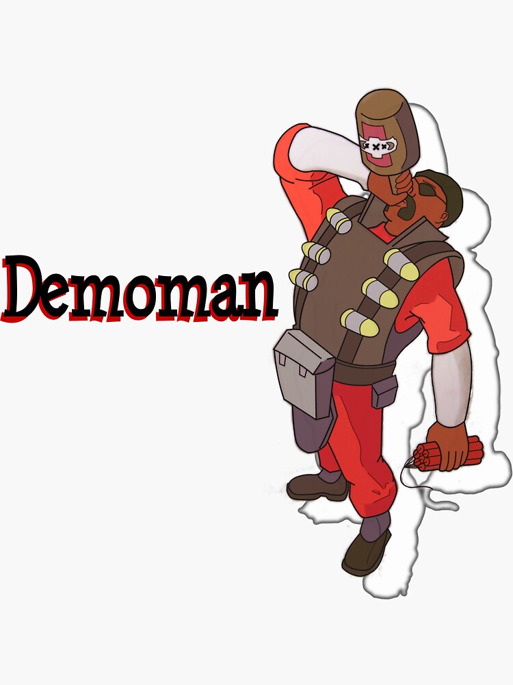 "The Demoman" Sticker by Morrisonmetals | Redbubble