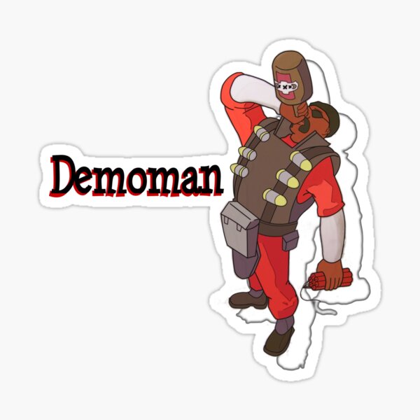 "The Demoman" Sticker by Morrisonmetals | Redbubble