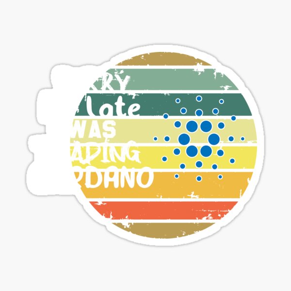 "CARDANO Crypto ADA Coin Blockchain Cryptocurrency Cool Token" Sticker ...