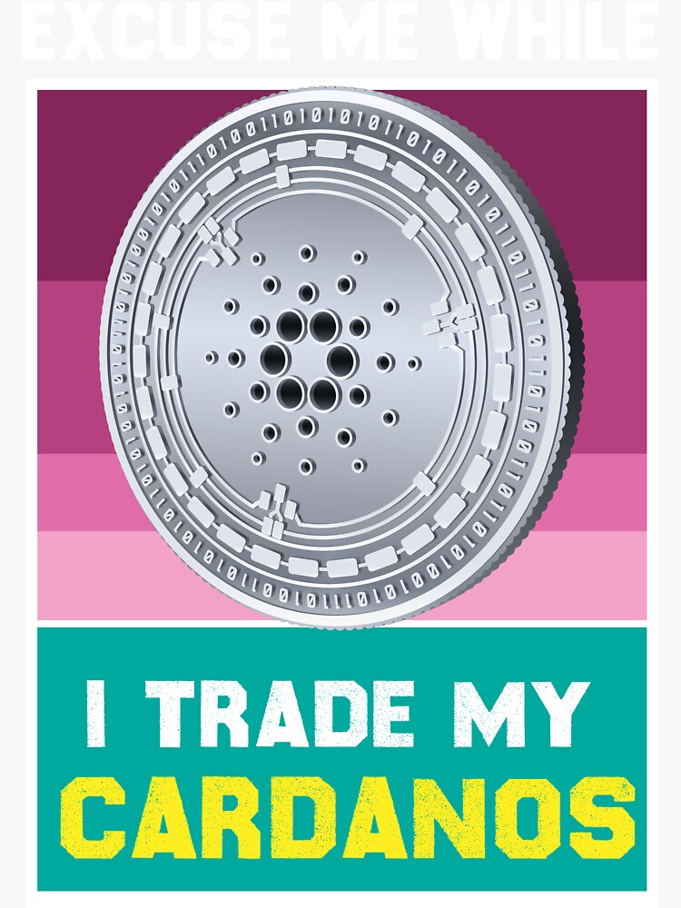 "CARDANO Crypto ADA Coin Blockchain Cryptocurrency Cool Token" Sticker ...