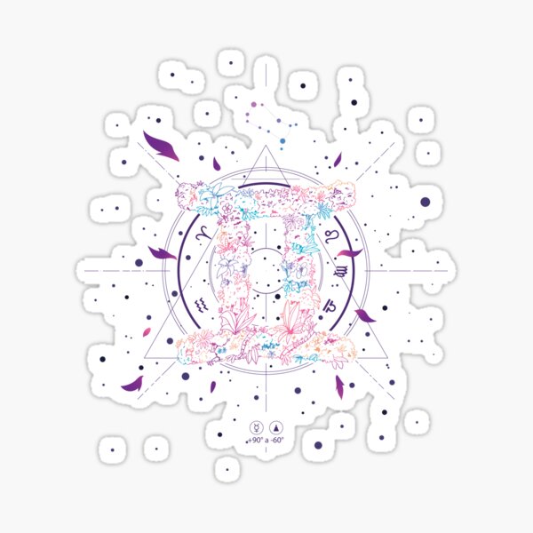 "Gemini - zodiac sign" Sticker by DZ-Merch | Redbubble