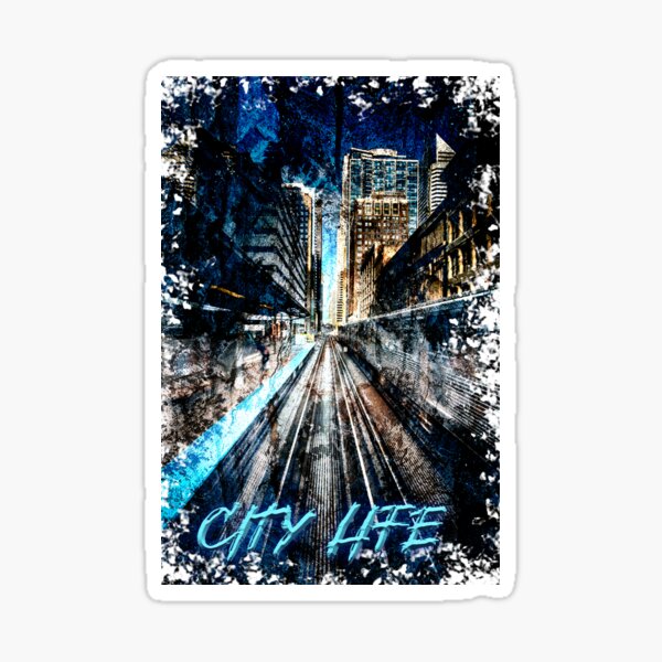 "Discover Life,City Life" Sticker by saimzgraphics | Redbubble