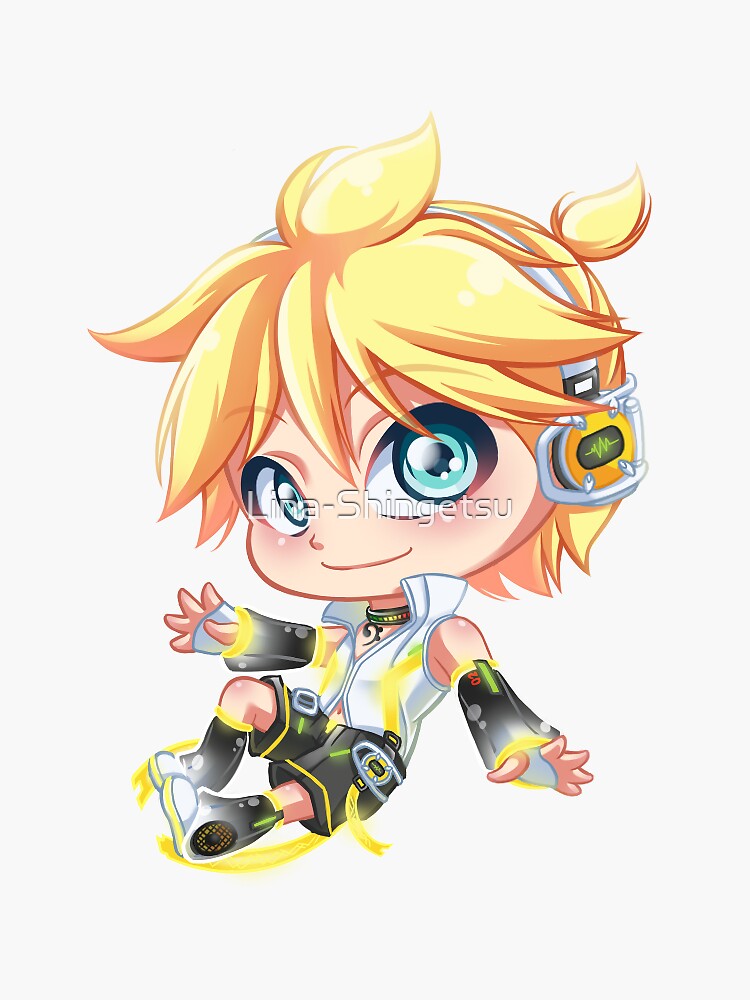 "Len Kagamine Append" Sticker for Sale by Lina-Shingetsu | Redbubble