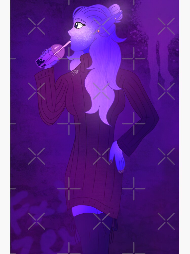 "Neon Lights (Phoebe)" Sticker by lxttlecomfey | Redbubble