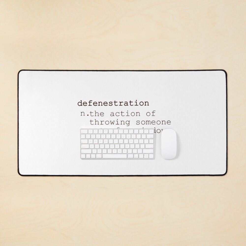 "Defenestration Definition" Sticker for Sale by PorcupineQuinn | Redbubble