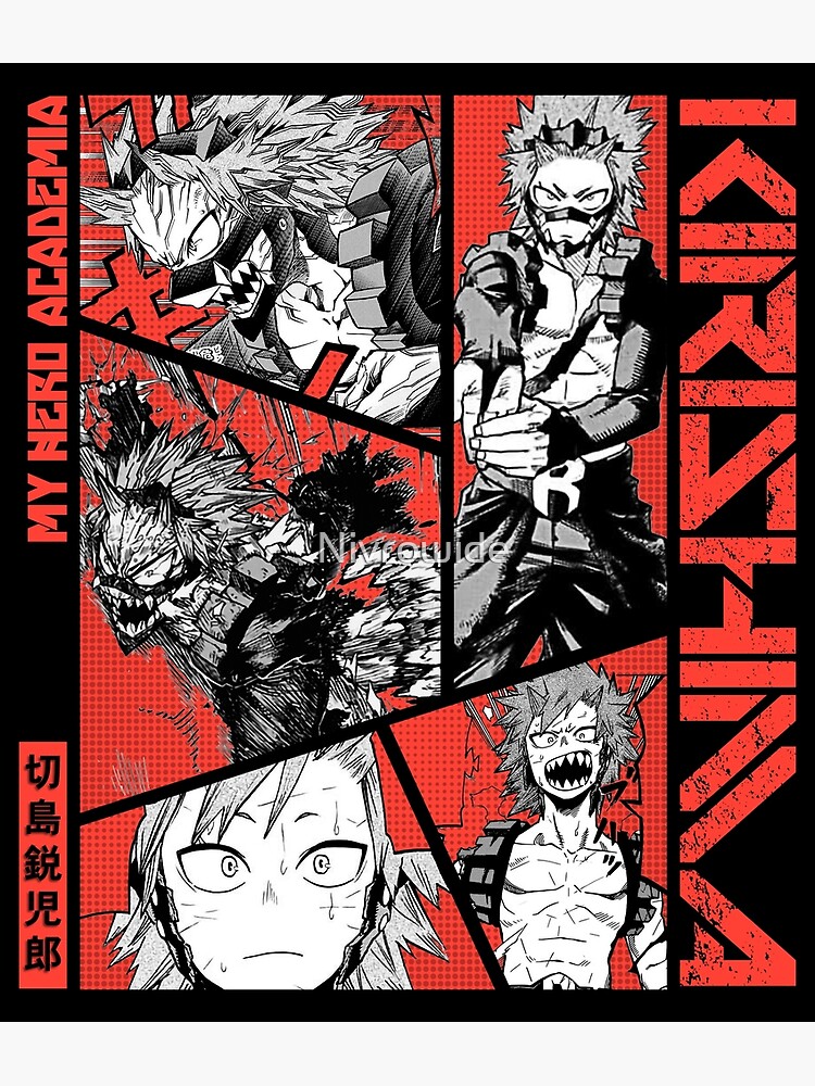 "Eijiro Kirishima - My Hero Academia Manga Panel" Poster for Sale by ...