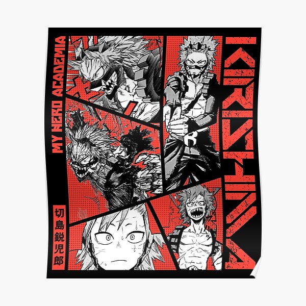 "Eijiro Kirishima - My Hero Academia Manga Panel" Poster for Sale by ...