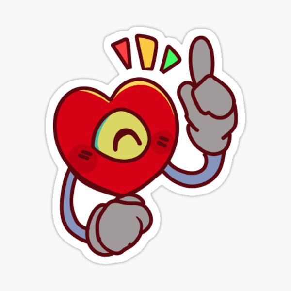 "Chibi Heart" Sticker for Sale by Masu-Pasuchii | Redbubble