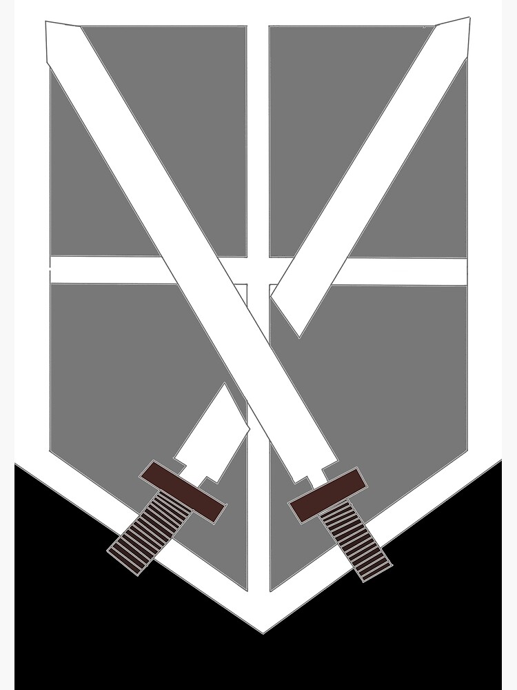 "Attack on Titan Trainee Corps Logo." Poster for Sale by Squishidesigns ...