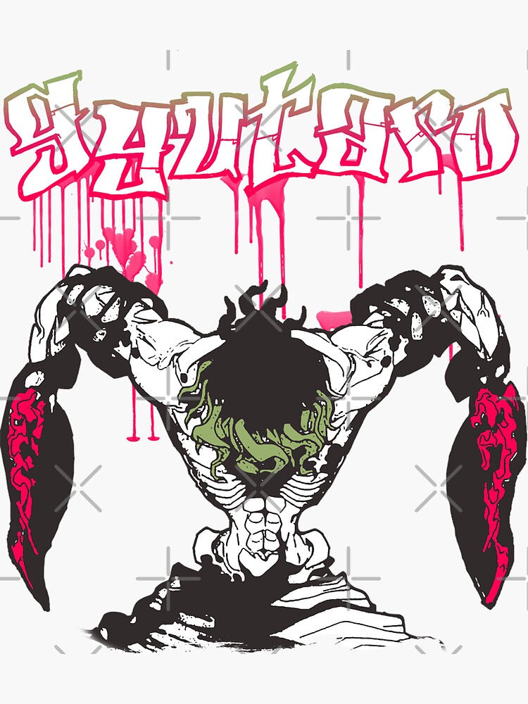 " gyutaro graffiti " Sticker for Sale by Sarkitawo | Redbubble