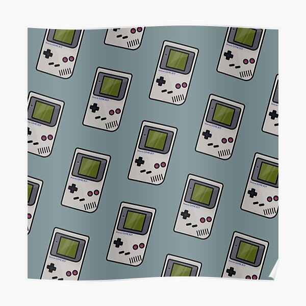 "Gameboy - Pattern - Game" Poster by flo-pernet | Redbubble