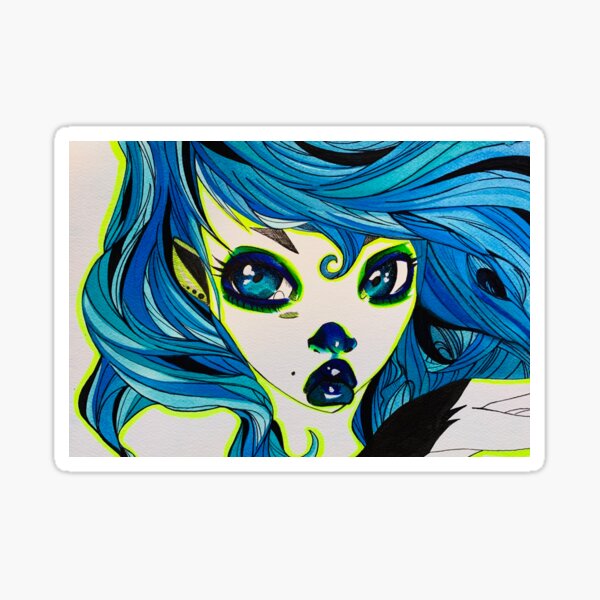 "Bruised Neon" Sticker for Sale by Sckinful | Redbubble