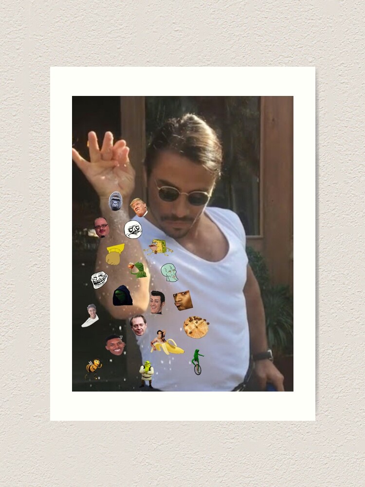 "Salt Bae Sprinkling Memes" Art Print by memekween | Redbubble