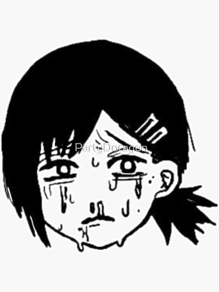 "Crying Kobeni" Sticker for Sale by PartyDoragon | Redbubble