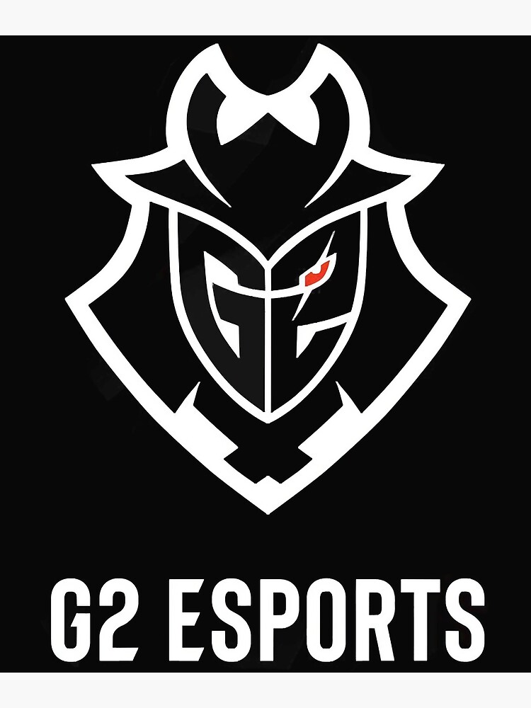 Póster «Logotipo del equipo G2 Esports Edición negra Camiseta clásica ...