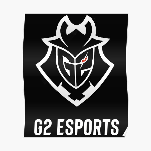 Póster «Logotipo del equipo G2 Esports Edición negra Camiseta clásica ...