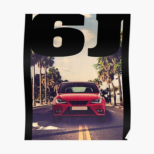 "Ibiza 6J Cupra "Palm Beach" Essential T-Shirt.png" Poster by JohnGindling | Redbubble