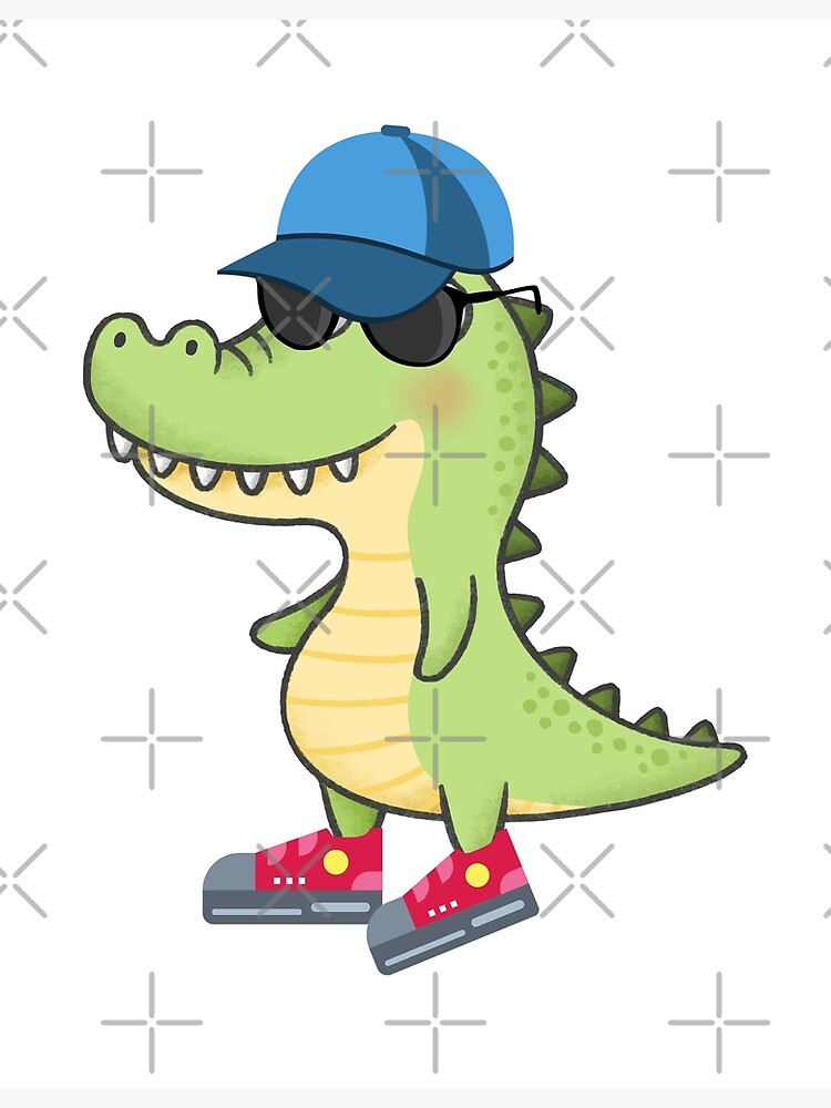 "Cool Funny Gator with baseball hat" Poster for Sale by mmag61 | Redbubble