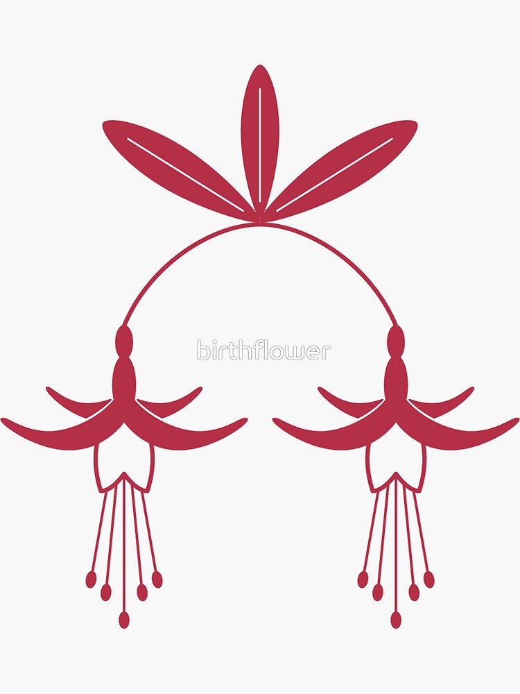 "May 22nd birthday flower" Sticker for Sale by birthflower | Redbubble