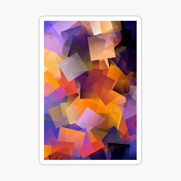 "Thinking in Colors" Sticker by SMSFineArt | Redbubble