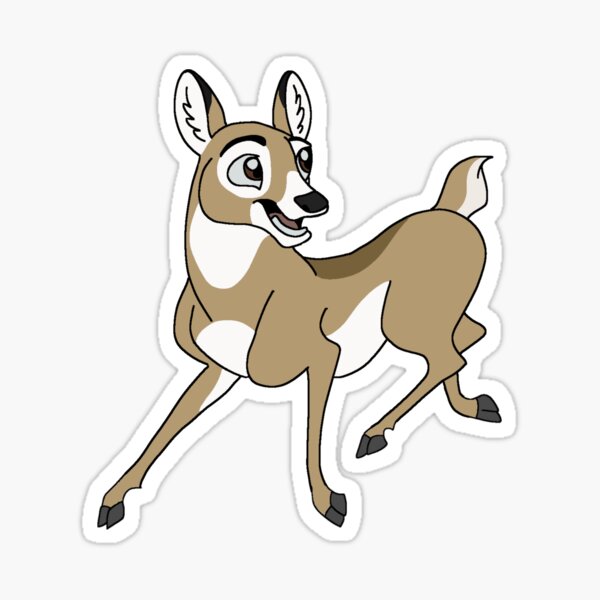 "white tailed doe" Sticker for Sale by SketchShepherd | Redbubble