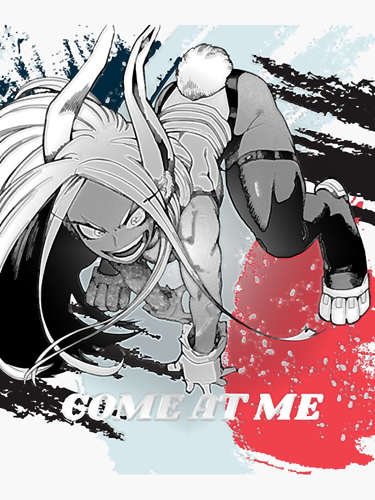 "rabbit hero miruko come at me " Sticker for Sale by dowall58 | Redbubble