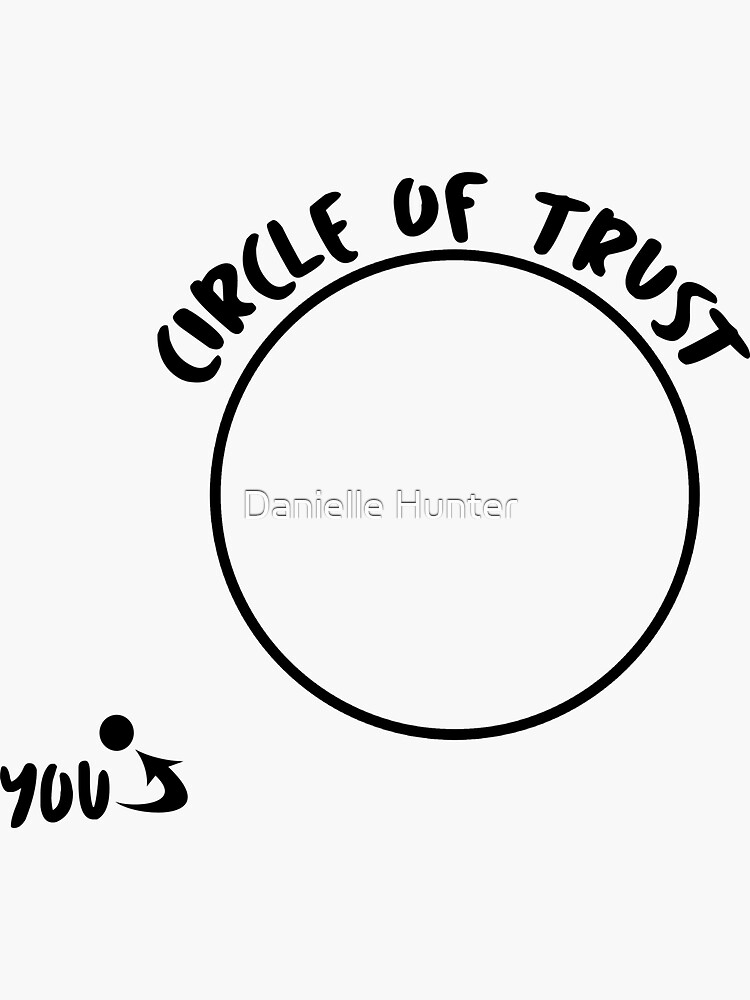 "Circle of Trust" Sticker for Sale by dahuntress | Redbubble