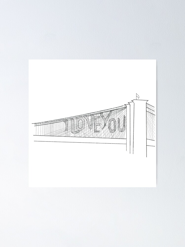 "TASM 2 'I Love You' Bridge" Poster for Sale by Suh44 | Redbubble