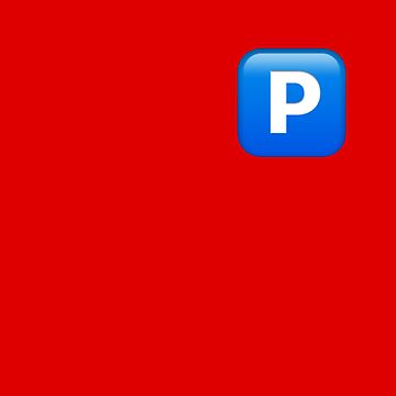 "P Emoji - Pushing P - Blue P" Sticker for Sale by reallyrealnow ...