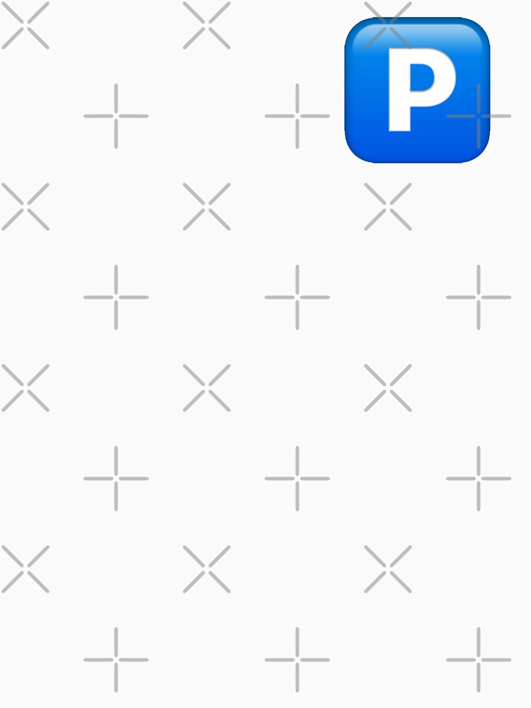 "P Emoji - Pushing P - Blue P" T-shirt for Sale by reallyrealnow ...
