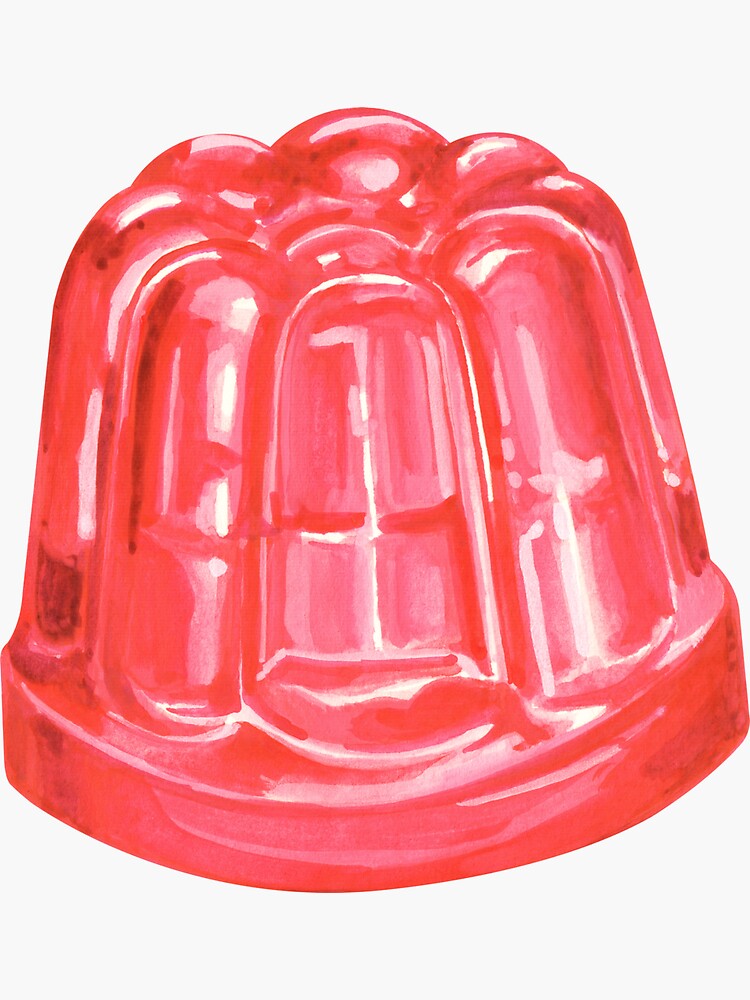 "Pink Jello Pattern - Pink" Sticker by KellyGilleran | Redbubble