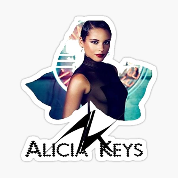 "Alicia Keys American singer" Sticker for Sale by sseerst | Redbubble