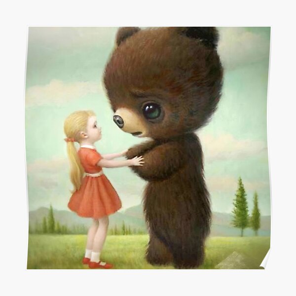"Mark Ryden With Bear" Poster by SorensenDesign | Redbubble