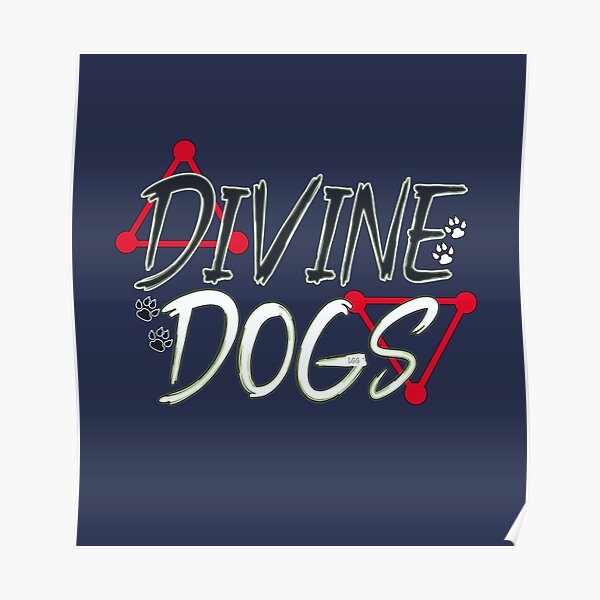 "(Megumi's) Divine Dogs (Jujutsu Kaisen)" Poster by LetsGetGEEKY ...