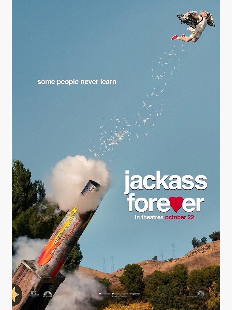 "Jackass Forever (2022) Poster" Sticker for Sale by FreedaLamm | Redbubble