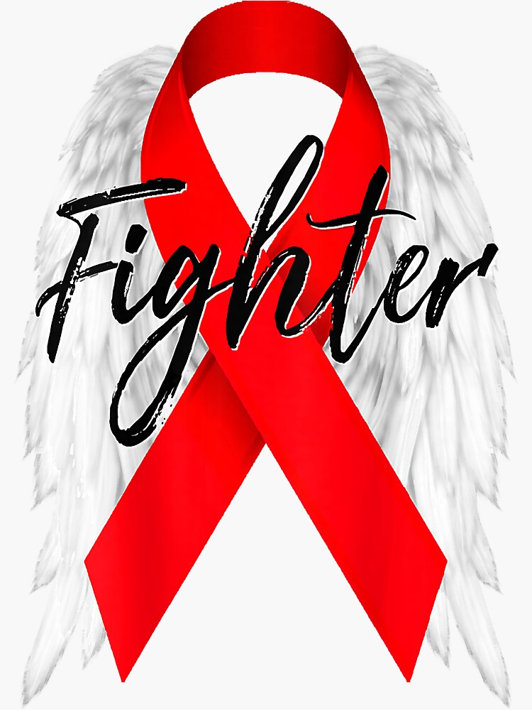 "Drug Addiction Survivor Red Ribbon" Sticker by Lioneara34 | Redbubble