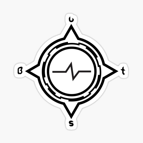 "Classic Compass" Sticker by MasJal86 | Redbubble