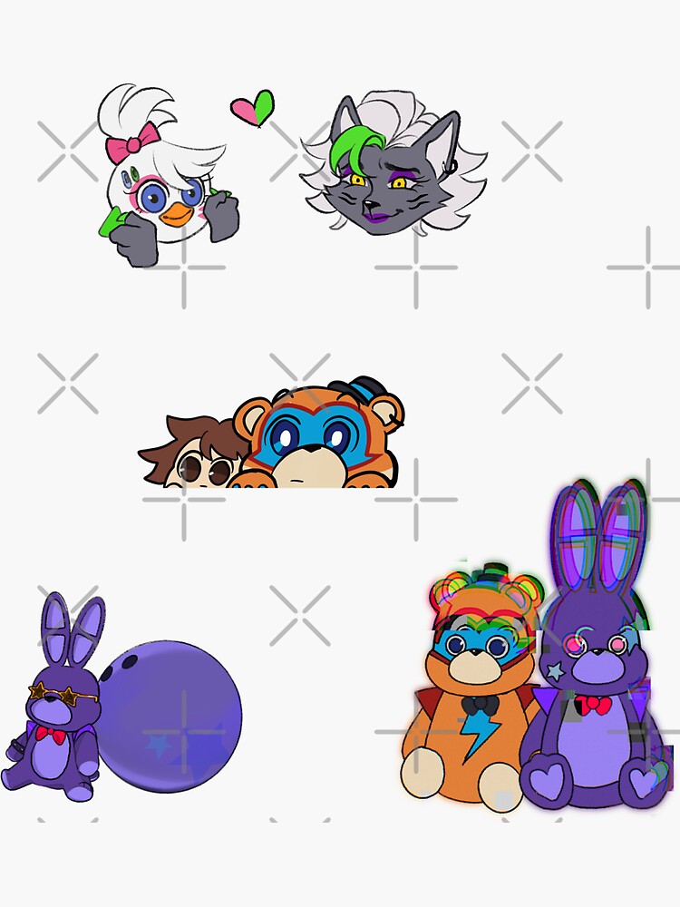 "fnaf sb stickers" Sticker for Sale by Blurrwar | Redbubble