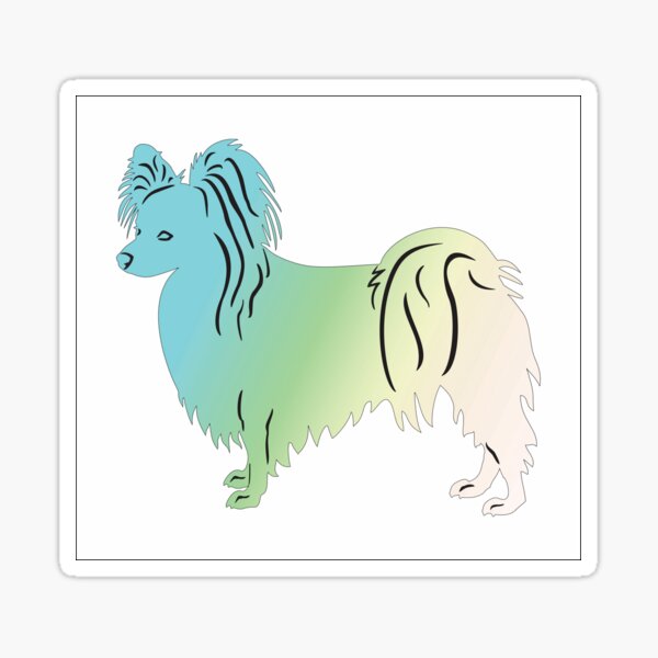 "Papillon Dog" Sticker for Sale by pawsinprofile | Redbubble