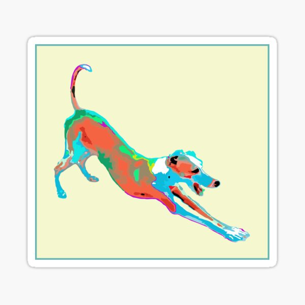 "Neon Iggy" Sticker for Sale by pawsinprofile | Redbubble