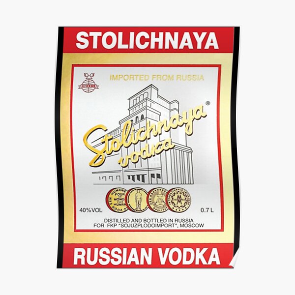 "Vodka Stolichnaya logo Classic" Poster by ConradoHernande | Redbubble