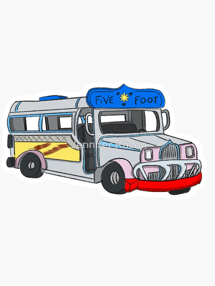 "Jeepney" Sticker for Sale by jennrazon | Redbubble