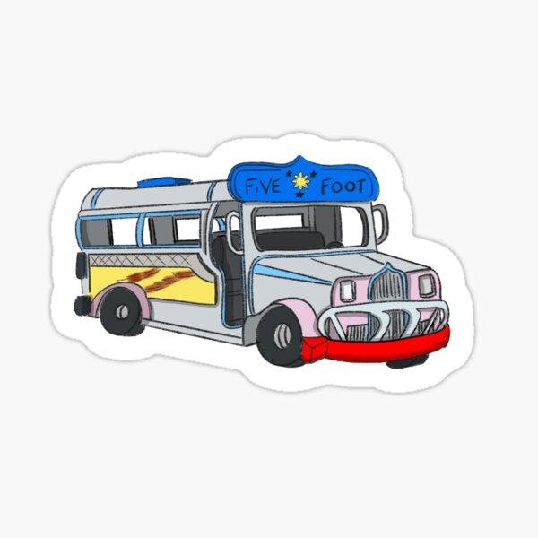 "Jeepney" Sticker for Sale by jennrazon | Redbubble