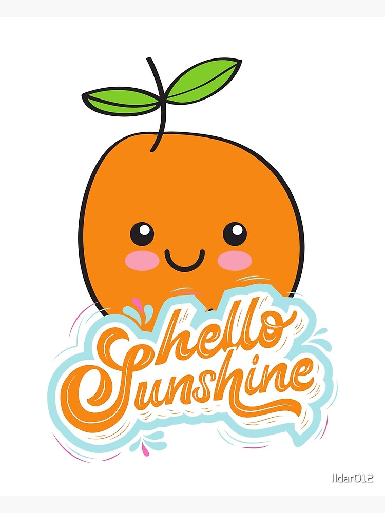 "Hello Sunshine - Orange Bird Essential" Poster for Sale by Ildar012 ...
