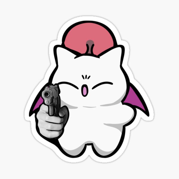 "GUN Moogle" Sticker by Shurupovyermola | Redbubble