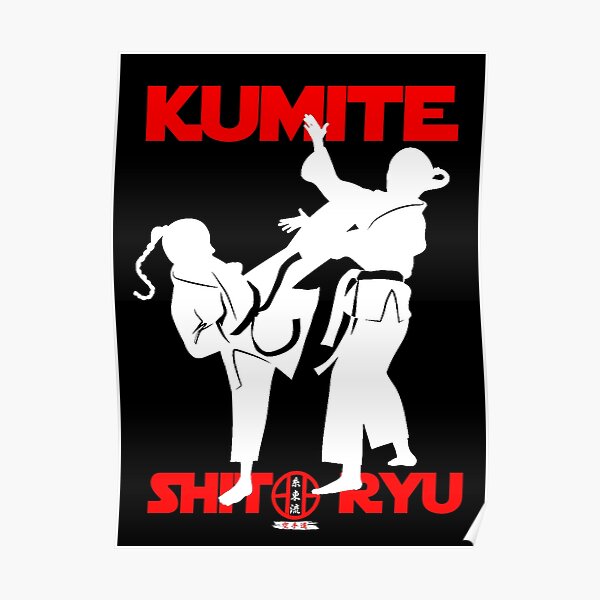 "Shito Ryu Karate Kumite - Sparring Martial Arts design" Poster by ...