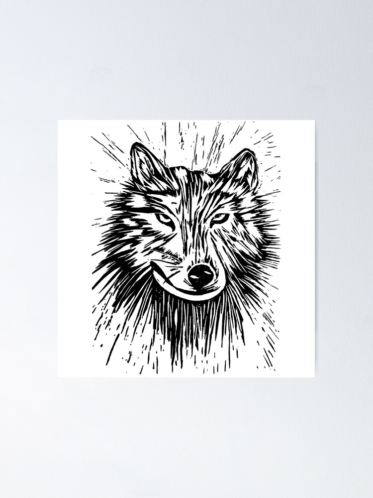 "Lino Wolf" Poster by sarah127 | Redbubble