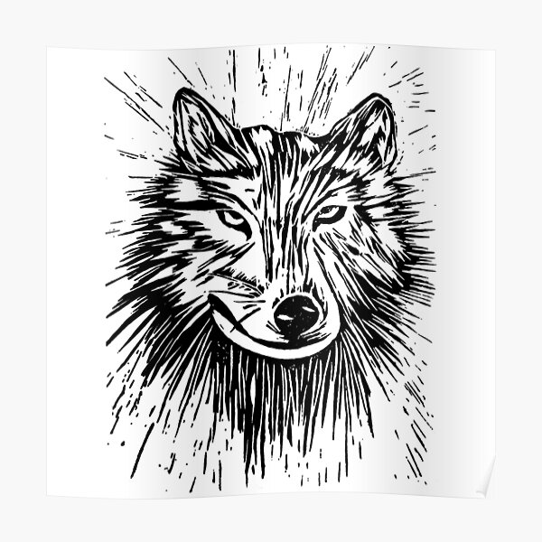 "Lino Wolf" Poster by sarah127 | Redbubble