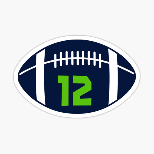 "12 SEAHAWKS | FOOTBALL | SEATTLE" Sticker for Sale by Yefimovapolina ...
