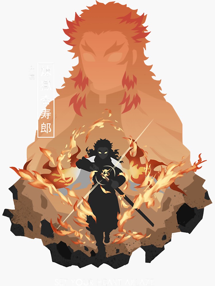 "Rengoku Kyojuro" Sticker by readghkimber | Redbubble